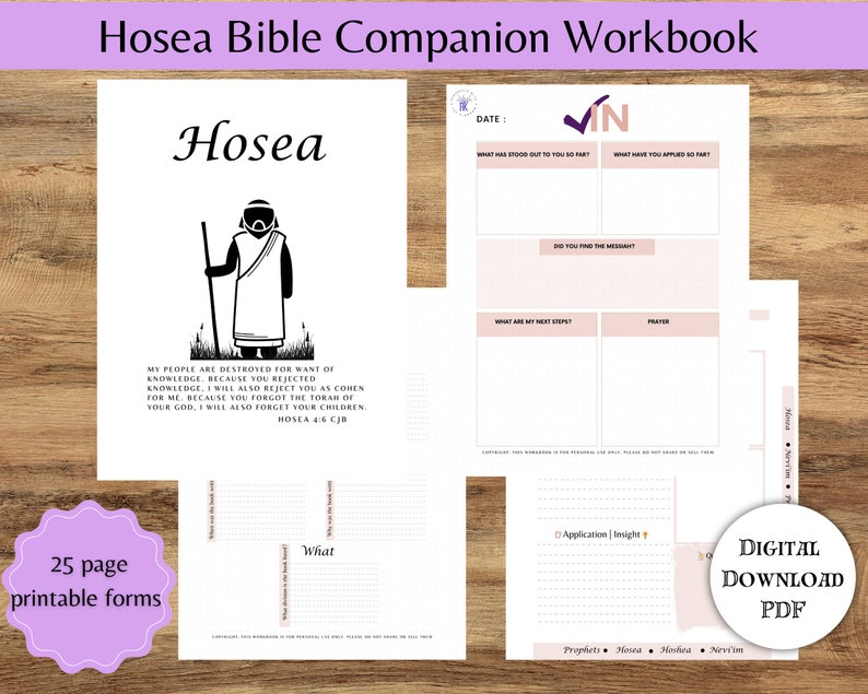 Hosea Digital Bible | Pastor Workbook | Bible Teachers | Torah Teachers ...