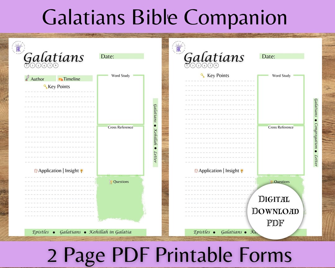 Galatians Digital Worksheets,bible Teachers,torah Teachers,scripture ...