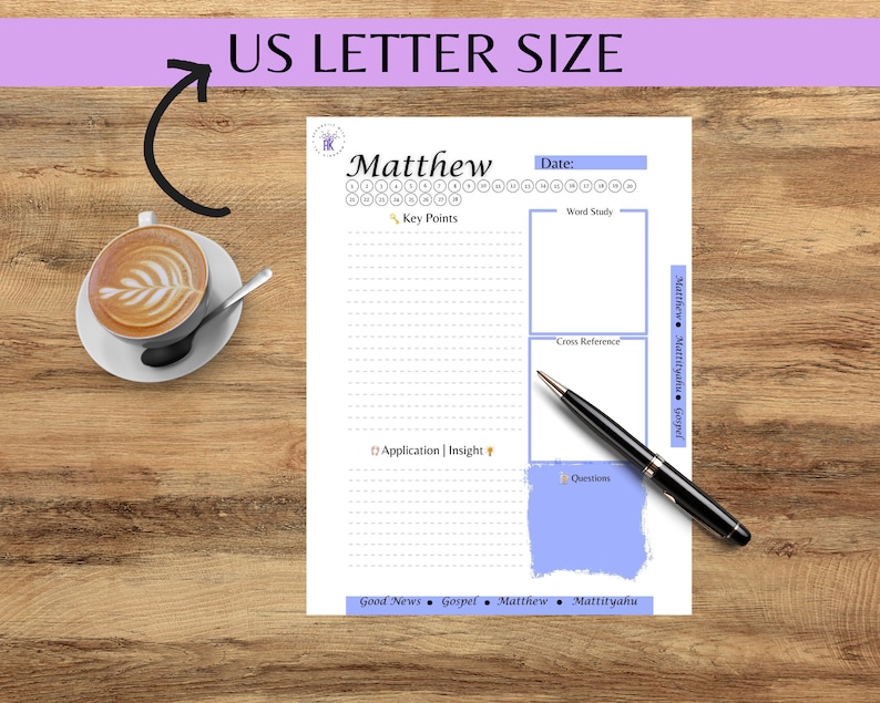 Matthew Digital Worksheets| Bible Teachers|torah Teachers|scripture ...