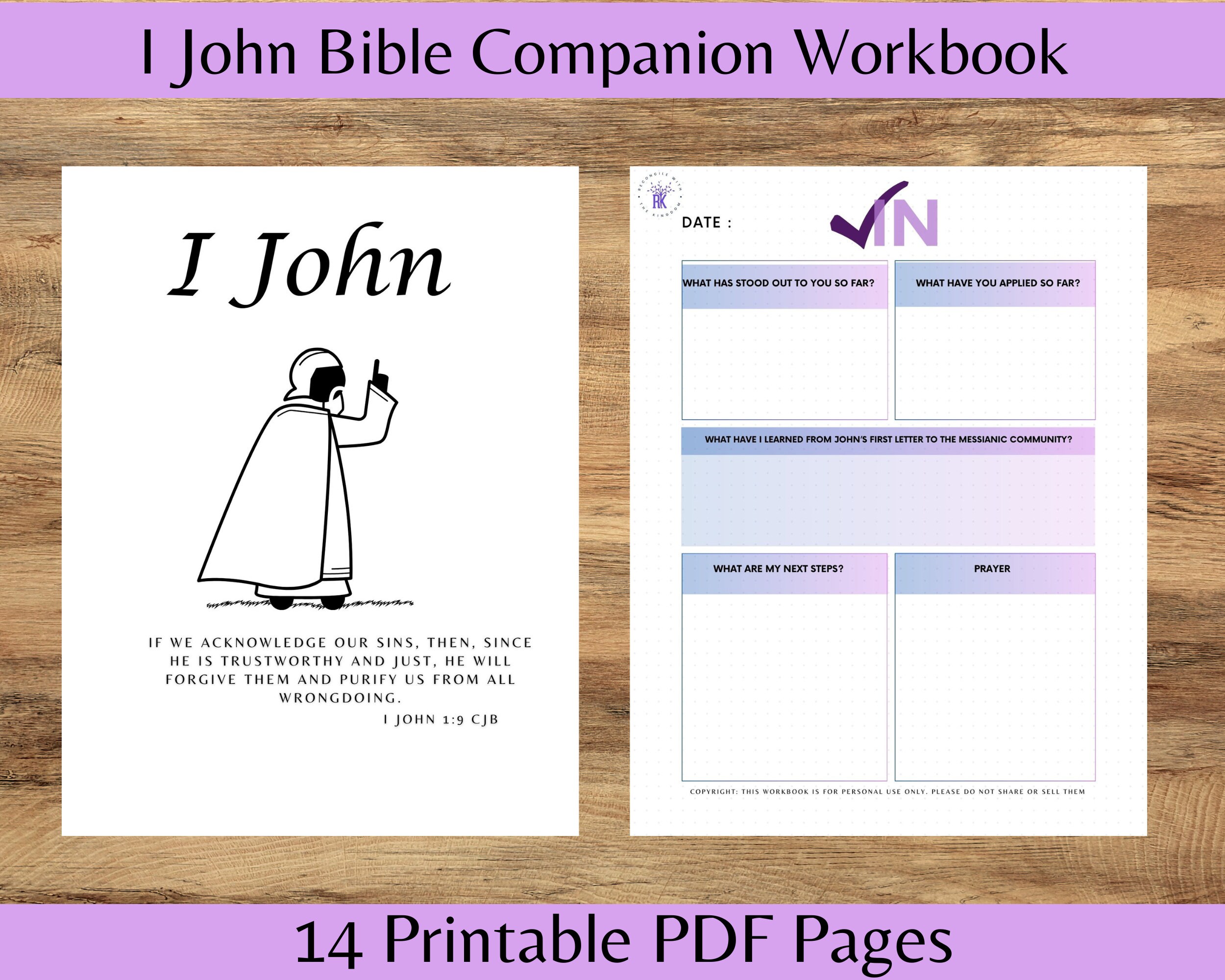 I John Digital Bible| Pastor Workbook | Bible Teachers | Torah Teachers ...