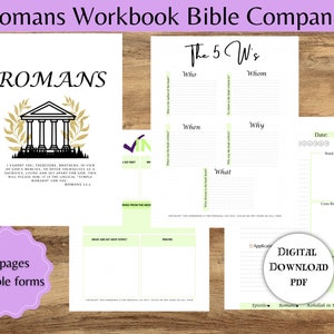 Romans Bible Workbook | Pastor Digital Book |bible Teachers | Torah ...