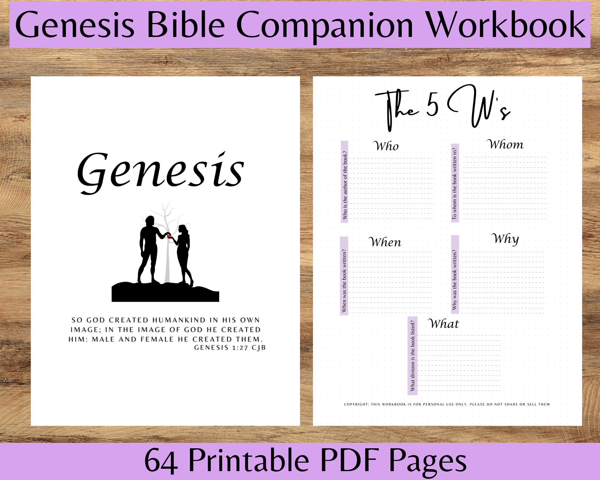 Genesis Digital Workbook Pastor Bible Teachers Torah Teachers Scripture ...