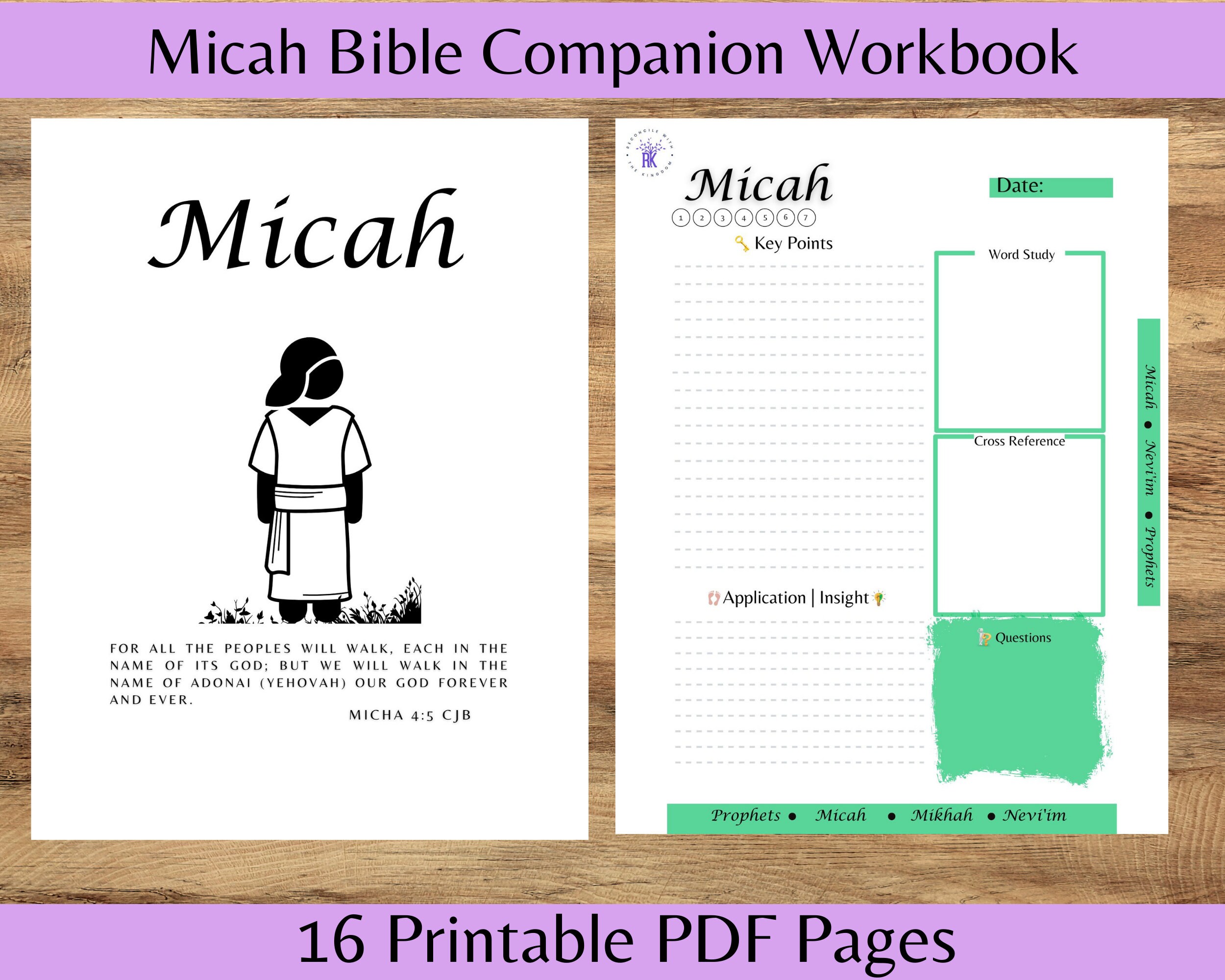 Micah Digital Bible Pastor Workbook Bible Teachers Torah Teachers ...