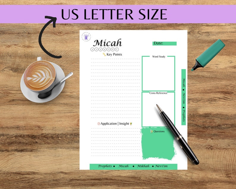 Micah Digital Worksheets, Bible Teachers, Torah Teachers, Scripture ...