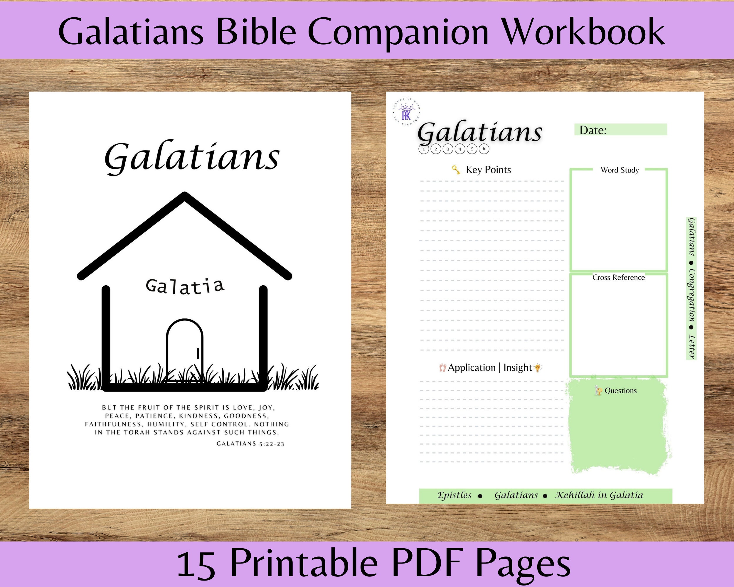 Galatians Bible Workbook, Pastor Digital Book, Bible Teachers ...