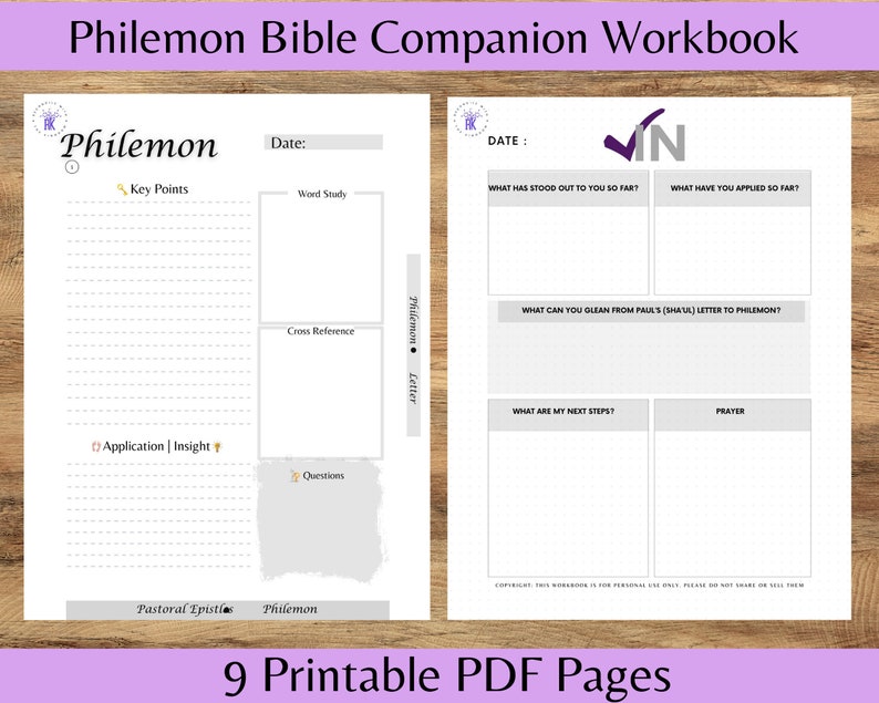 Philemon Digital Bible| Pastor Workbook | Bible Teachers | Torah ...