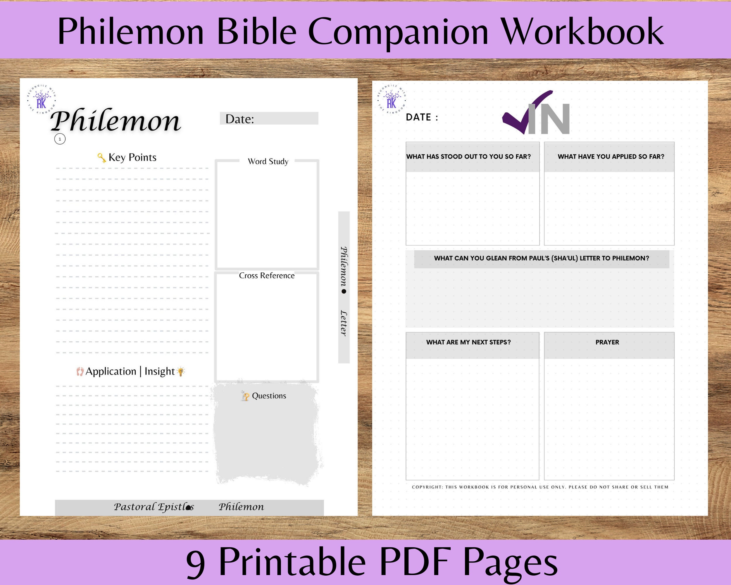 Philemon Digital Bible| Pastor Workbook | Bible Teachers | Torah ...