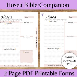 Hosea Digital Worksheets,bible Teachers,torah Teachers,scripture ...