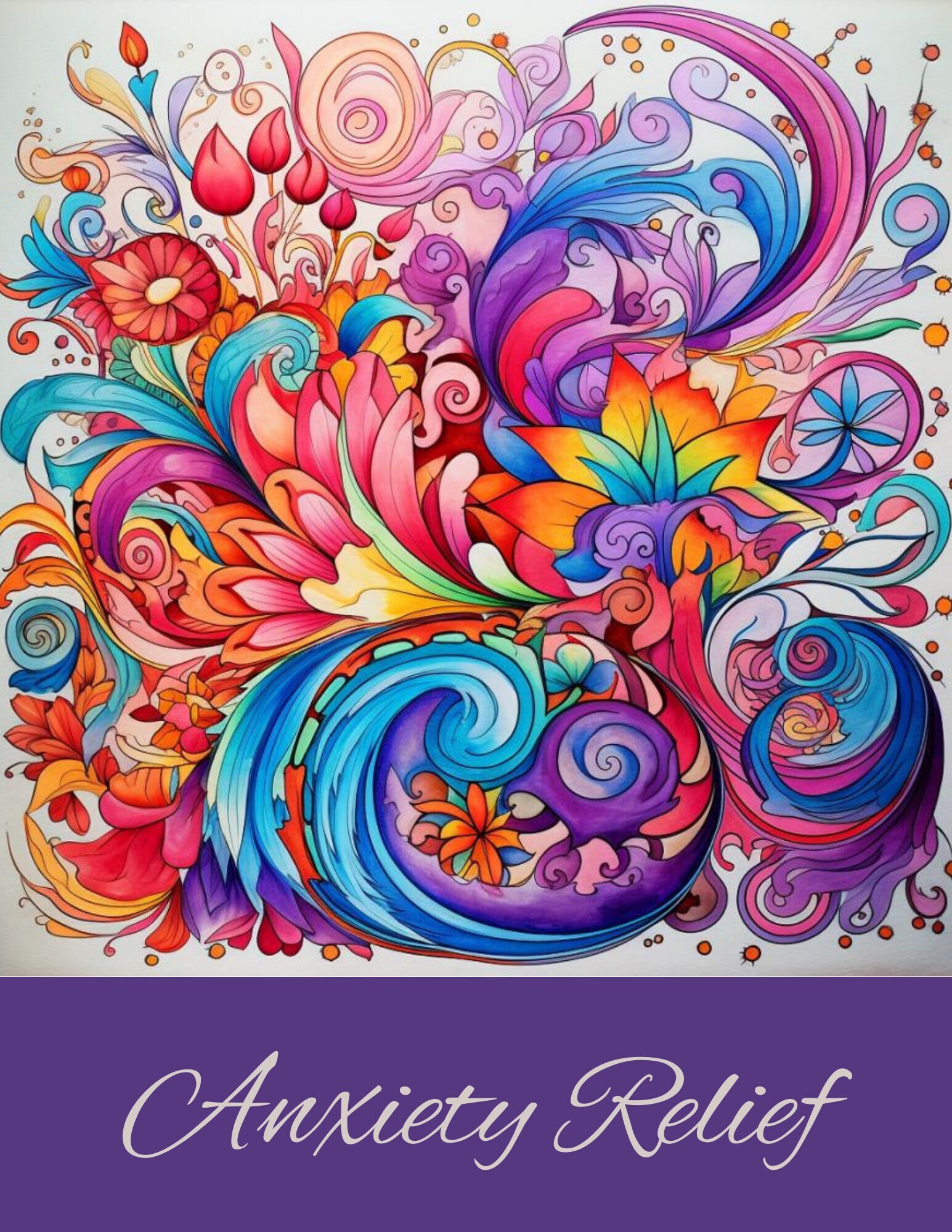 Anxiety Relief Coloring Pages - Etsy