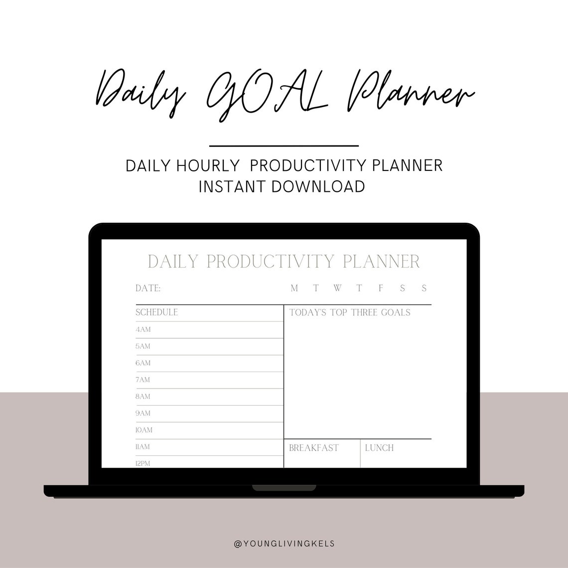 Simple Daily Planner, Goal Setting - Etsy