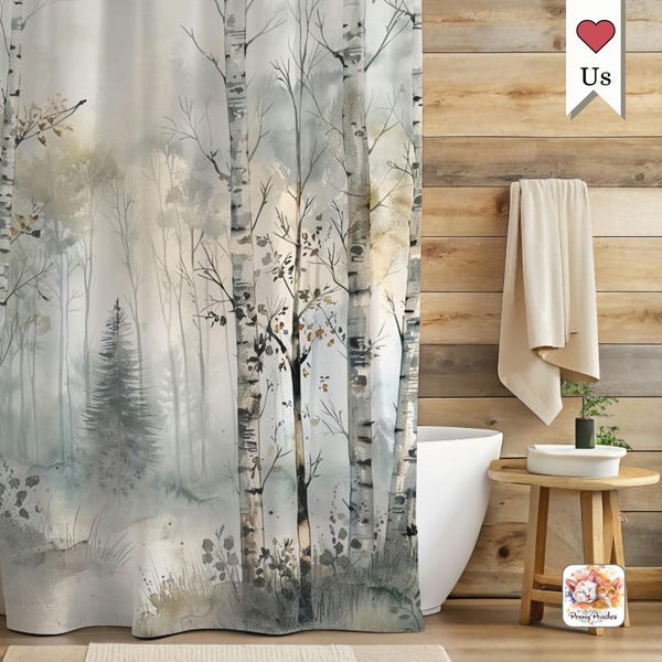 Tree Shower Curtain - Etsy