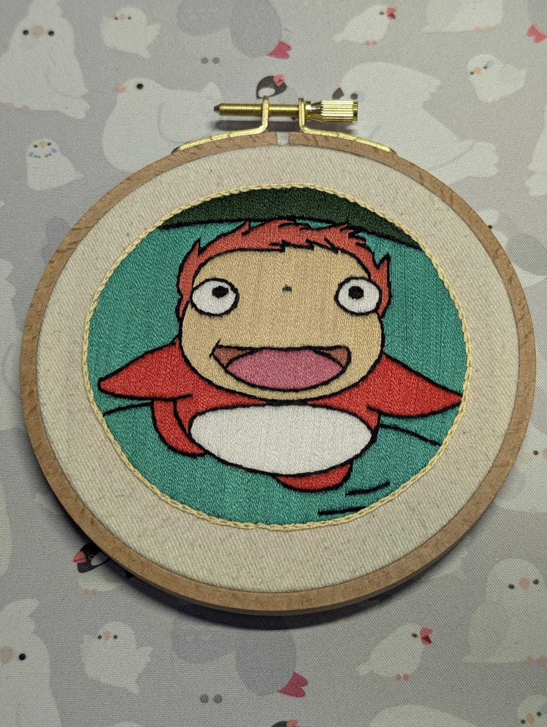 Ponyo Embroidery - Etsy
