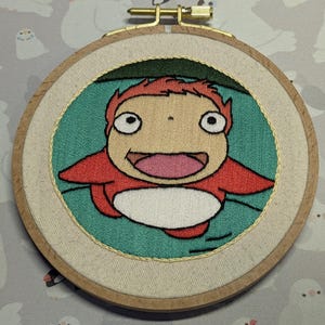 Ponyo Embroidery - Etsy