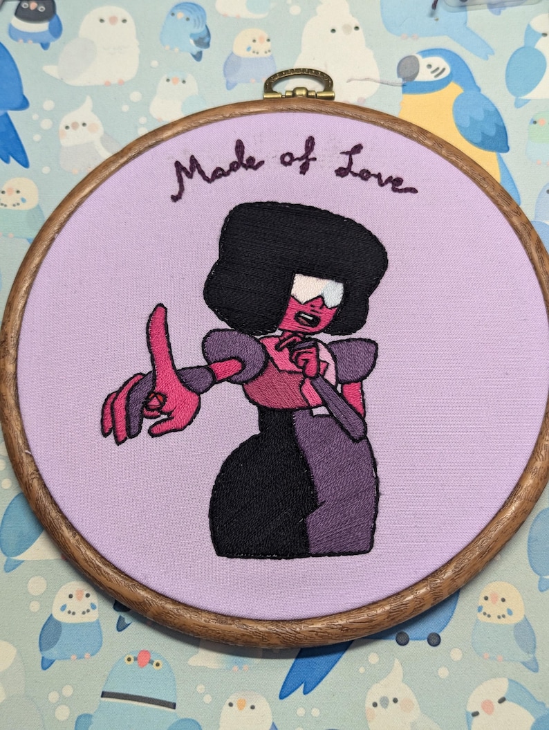 Steven Universe Garnet Embroidery Art - Etsy