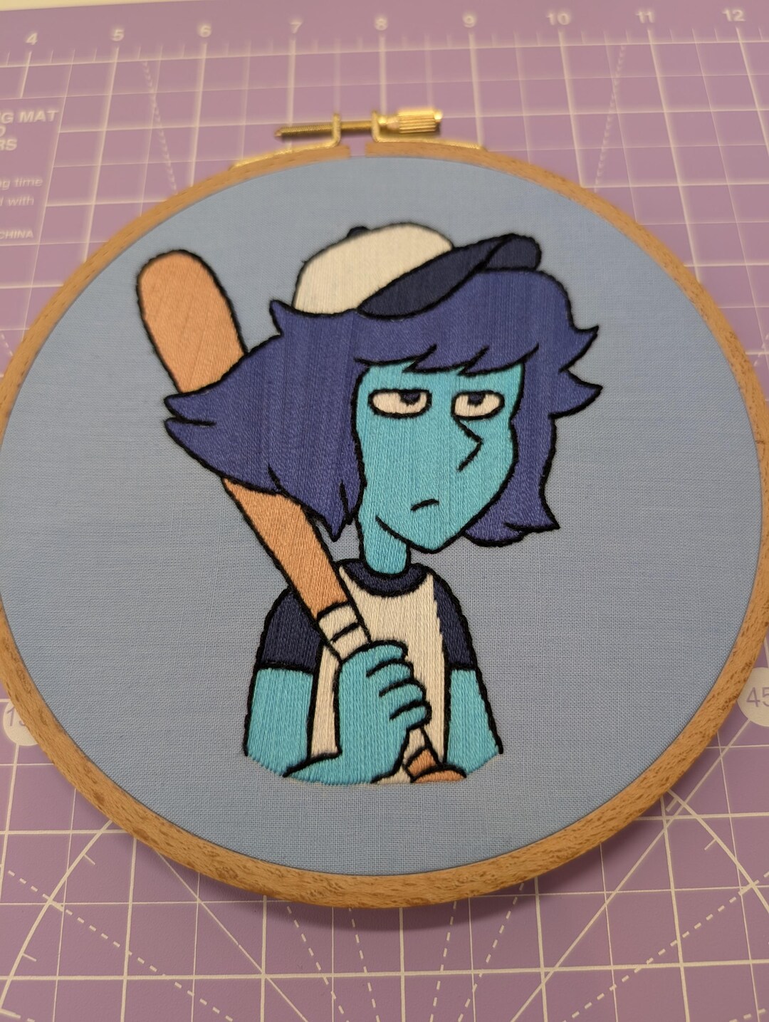 Steven Universe Lapis Lazuli Baseball Embroidery - Etsy