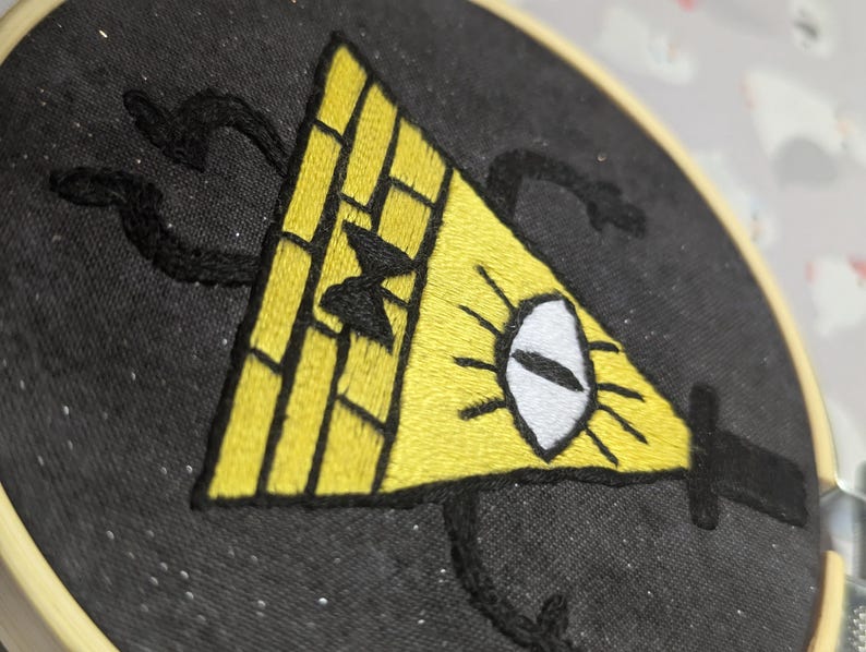 Gravity Falls Bill Cipher Embroidery - Etsy