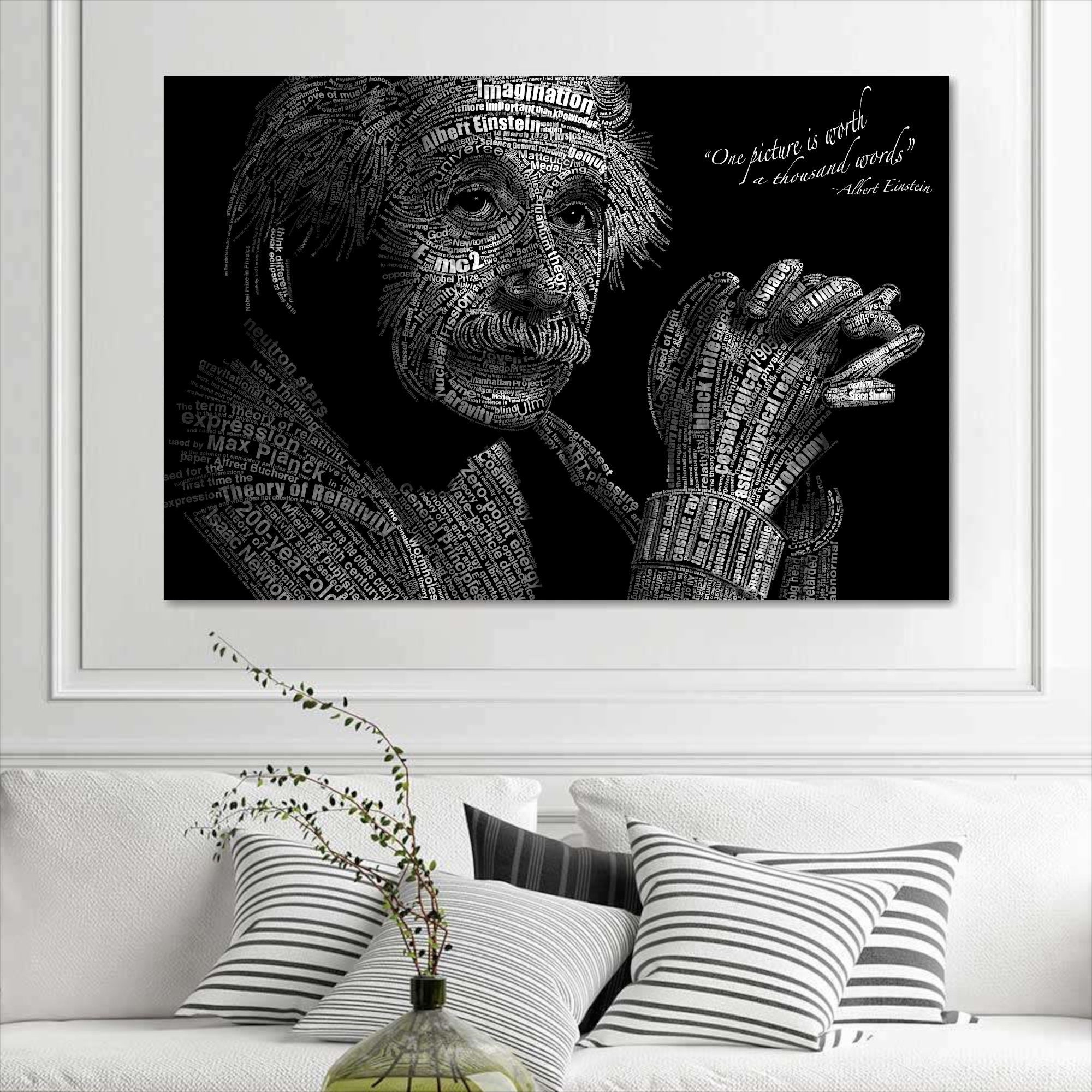 ALBERT EINSTEIN Motivation Poster or Canvas Chess Inspiration Art Print ...
