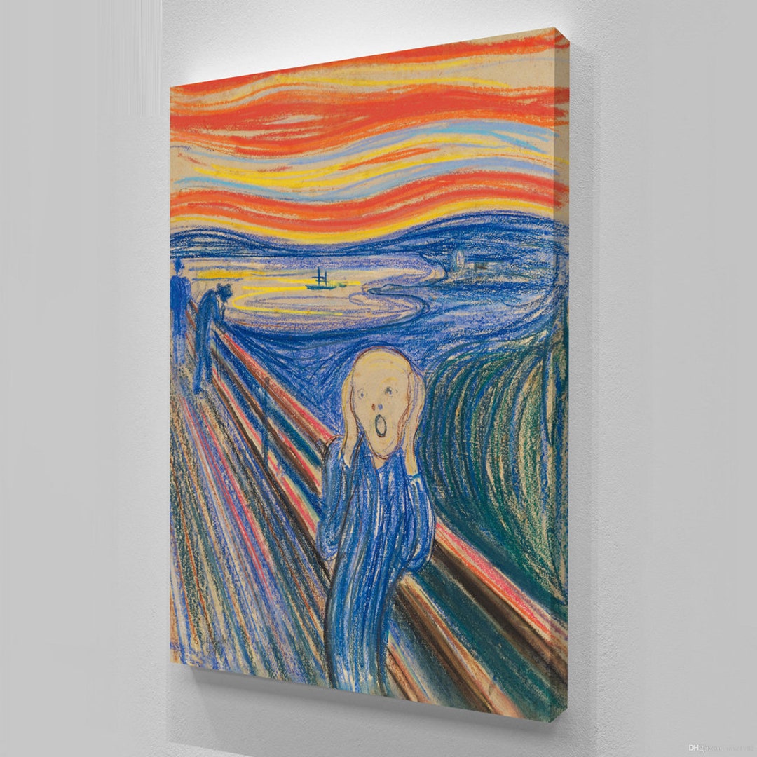 THE SCREAM PASTEL Art Imaginative Design Gallery Decor Wall Art Print ...