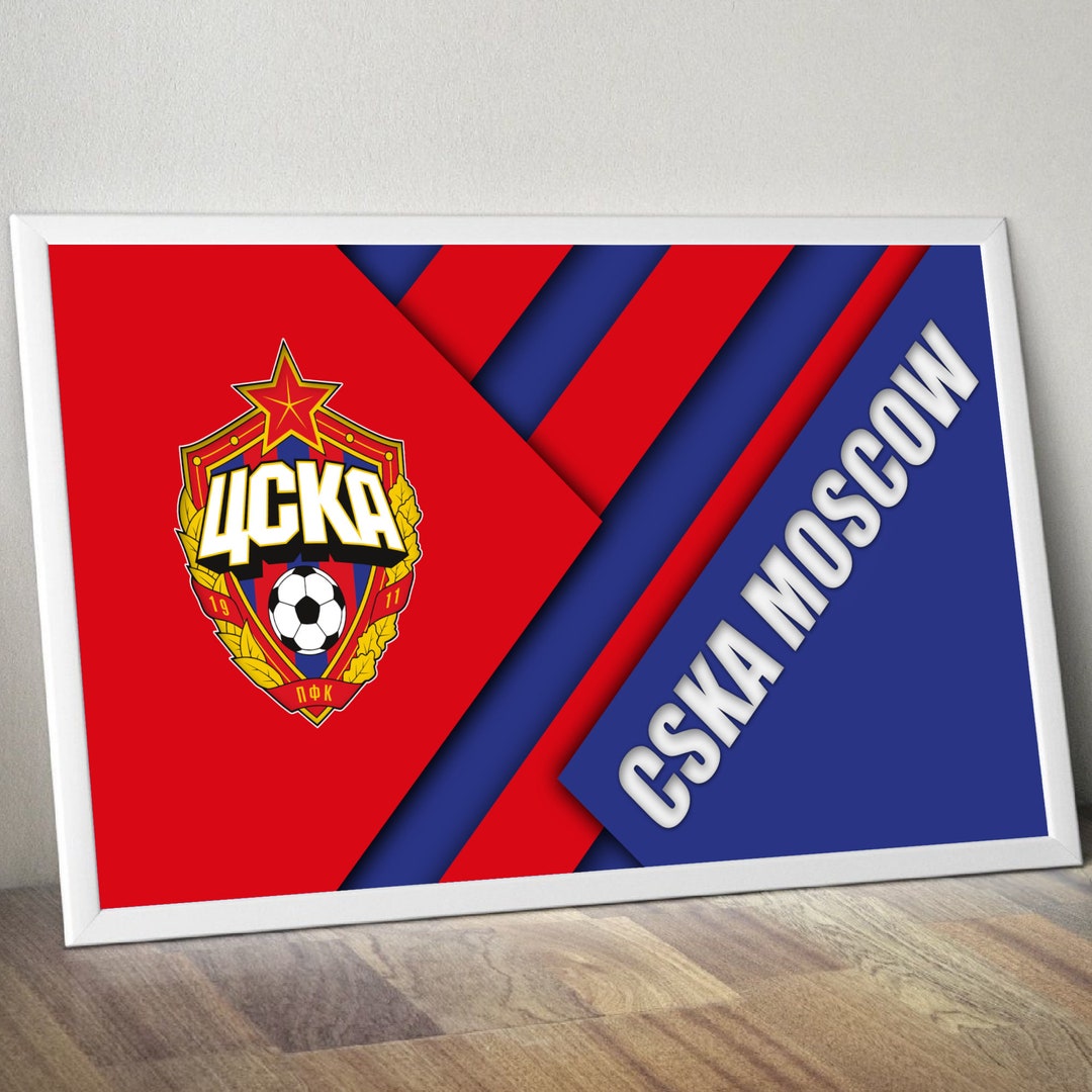CSKA MOSCOW Football Club Premier League Russia Soccer Team Material ...