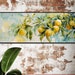 Amalfi Coast Lemon Tree Art Rustic Italian Lemon Wall Decor Print for ...