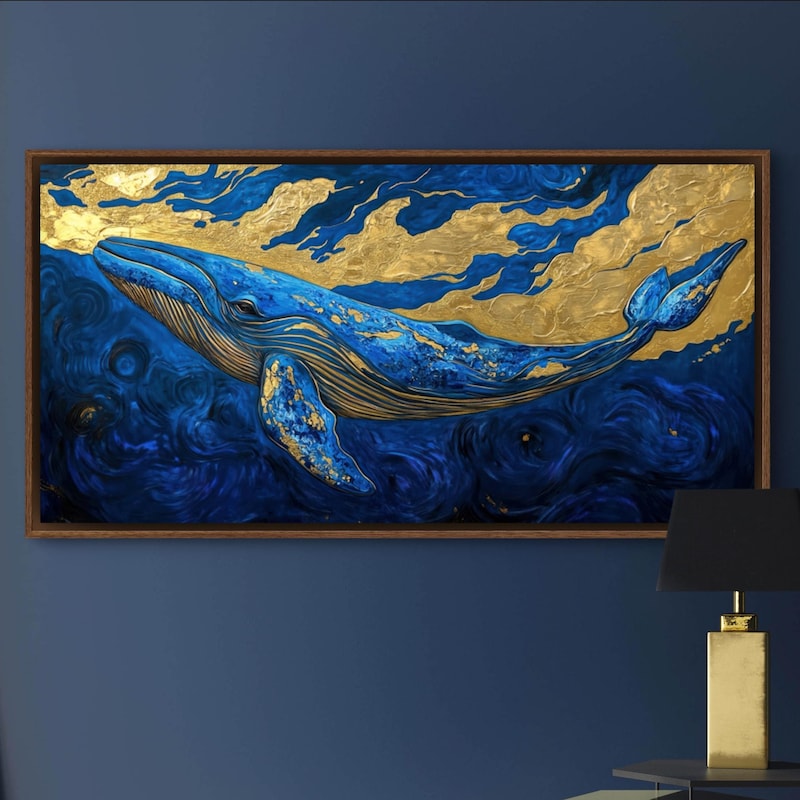 Whale Print Elegant Art - Etsy