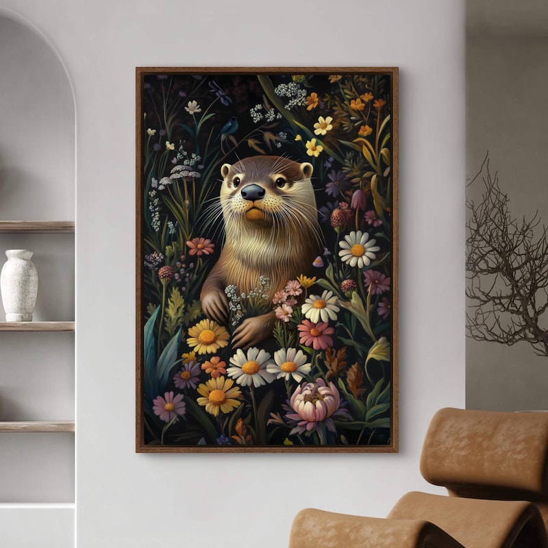 Otter Print - Etsy
