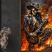 Rock Legend - Skeleton Guitarist Painting Print, Gothic Rock N Roll ...