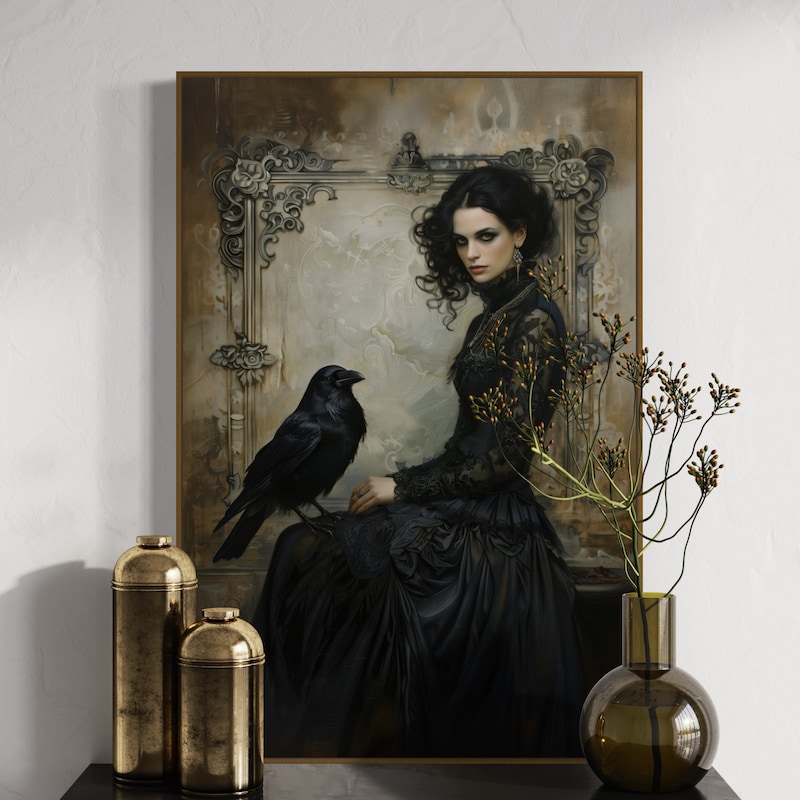 Gothic Woman Art - Etsy