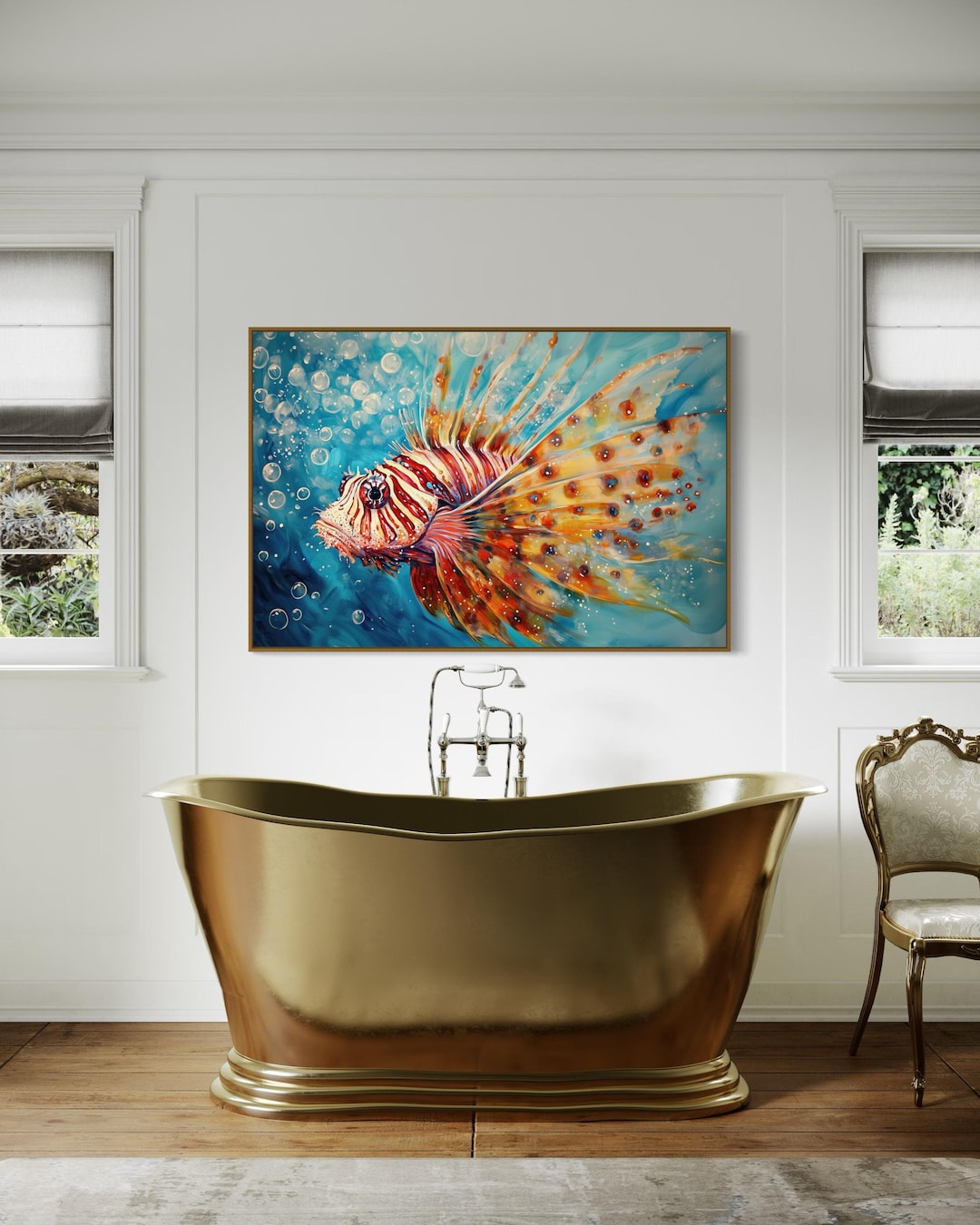 Exotic Lionfish Wall Art - Vibrant Marine Life Print for Underwater ...
