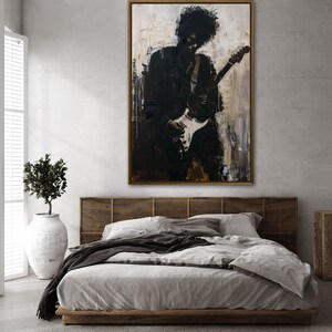 Rock Legend Wall Art - Guitar Print, Jimi Hendrix Wall Art, African ...