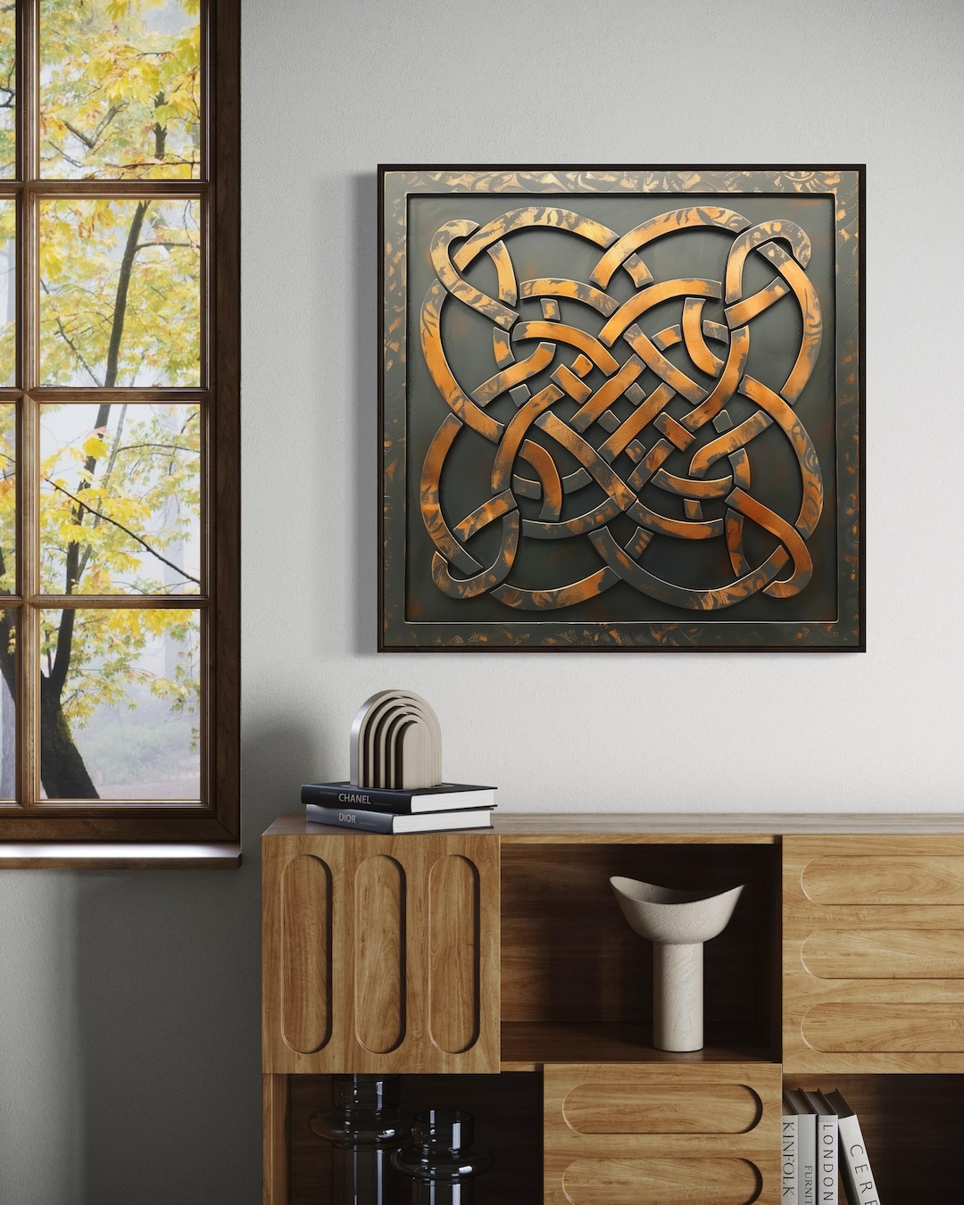 Elegant Celtic Knotwork - Geometric Celtic Art for Stylish Wall Decor ...