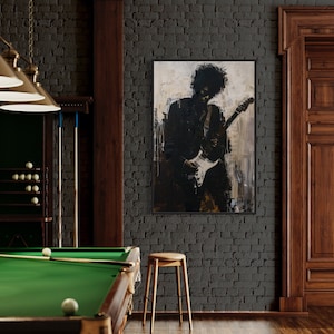 Rock Legend Wall Art - Guitar Print, Jimi Hendrix Wall Art, African ...