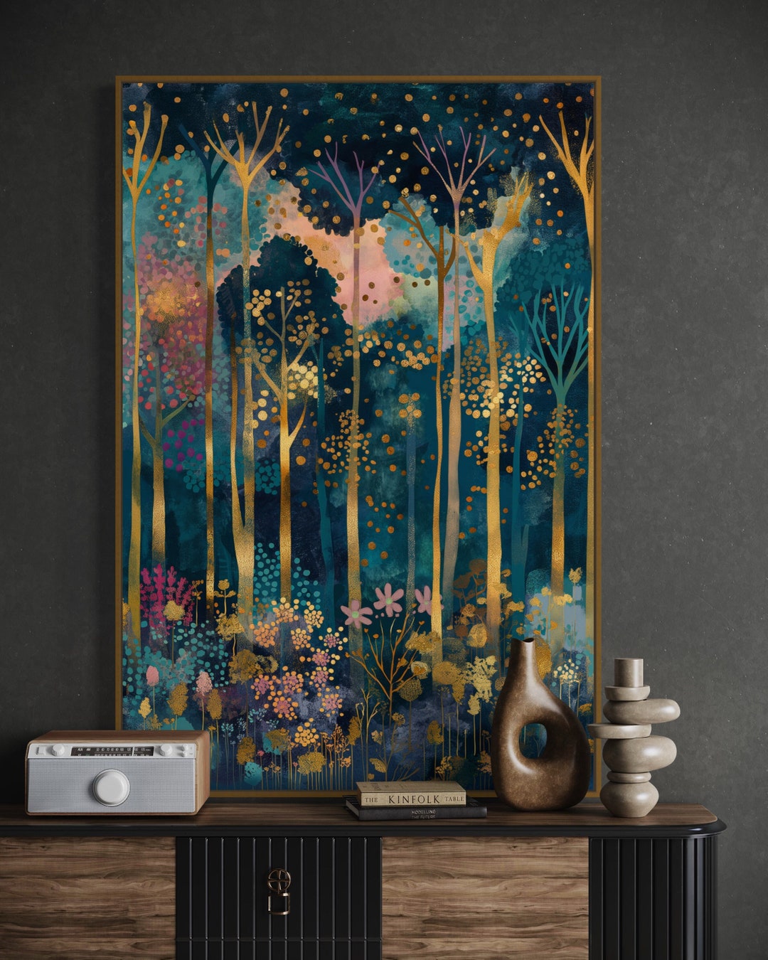 Enchanted Reverie: Gustav Klimt Inspired Magical Forest Art - Luxury ...