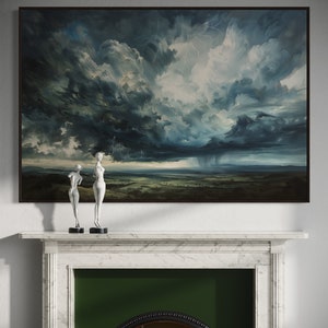 Rustic Serenity Amidst the Storm: Countryside Thunderstorm, Atmospheric ...