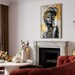 Luxury Black and Gold African Queen Art Print - Afrocentric Decor for ...