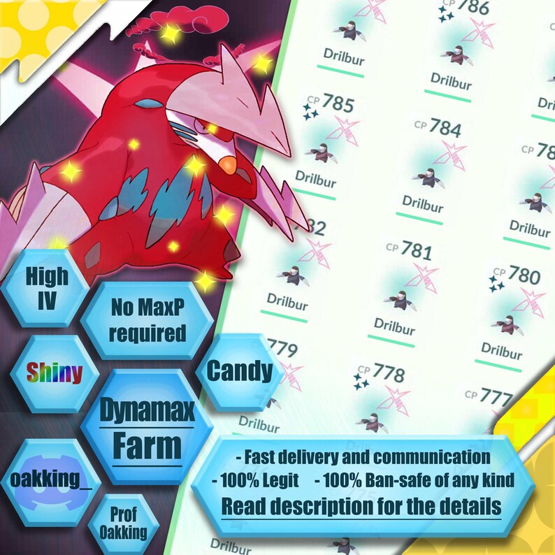 Incursión y captura Dynamax de Pokémon Go: Drilbur, variocolor ...