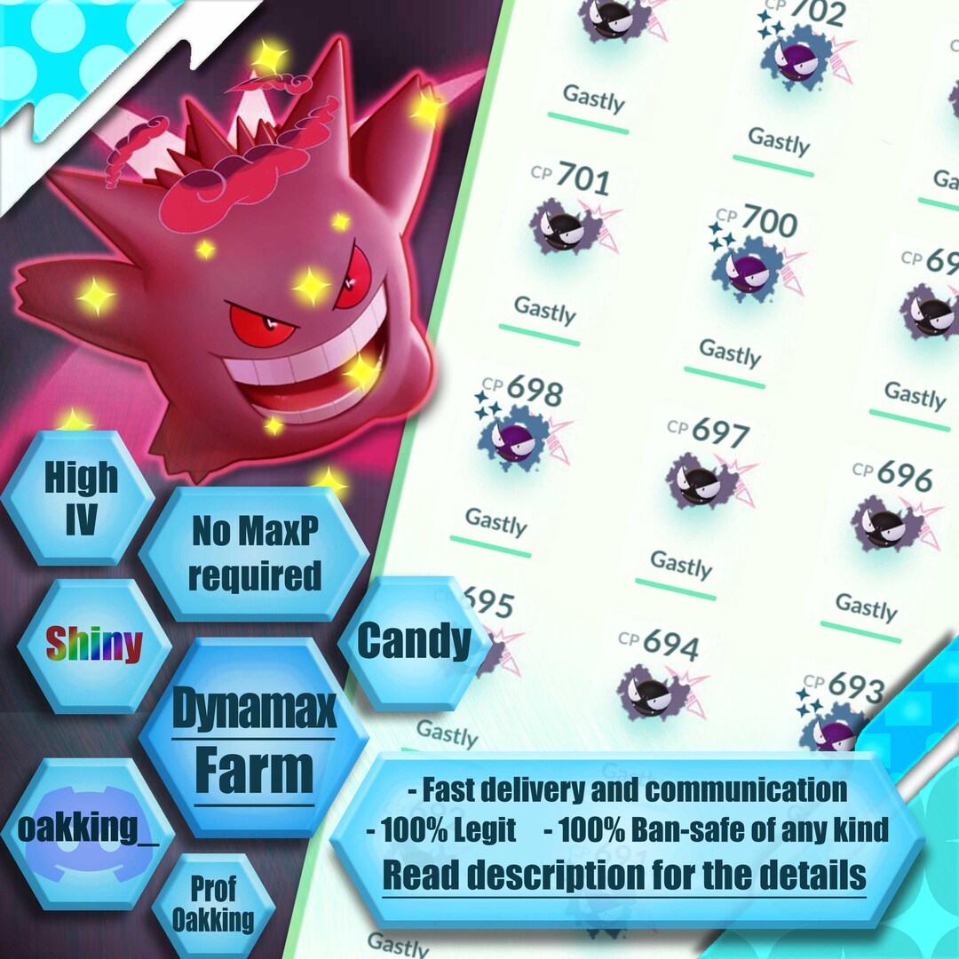Pokemon Go Dynamax Raid & Catch - Gastly - Candy - Max Particles ...