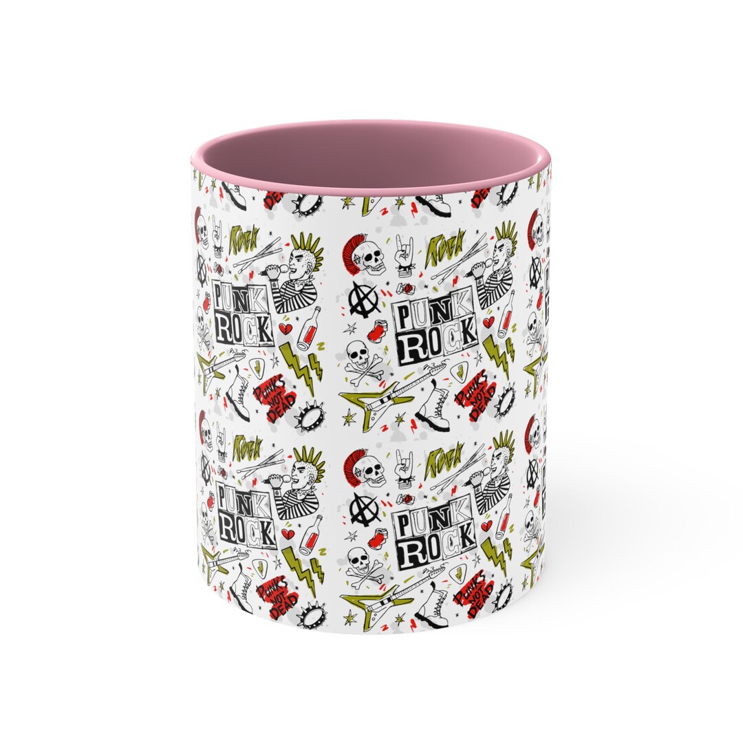 Coffee Mug Punk Rock Best Design Cup Accent Coffee Mug Music Creative ...