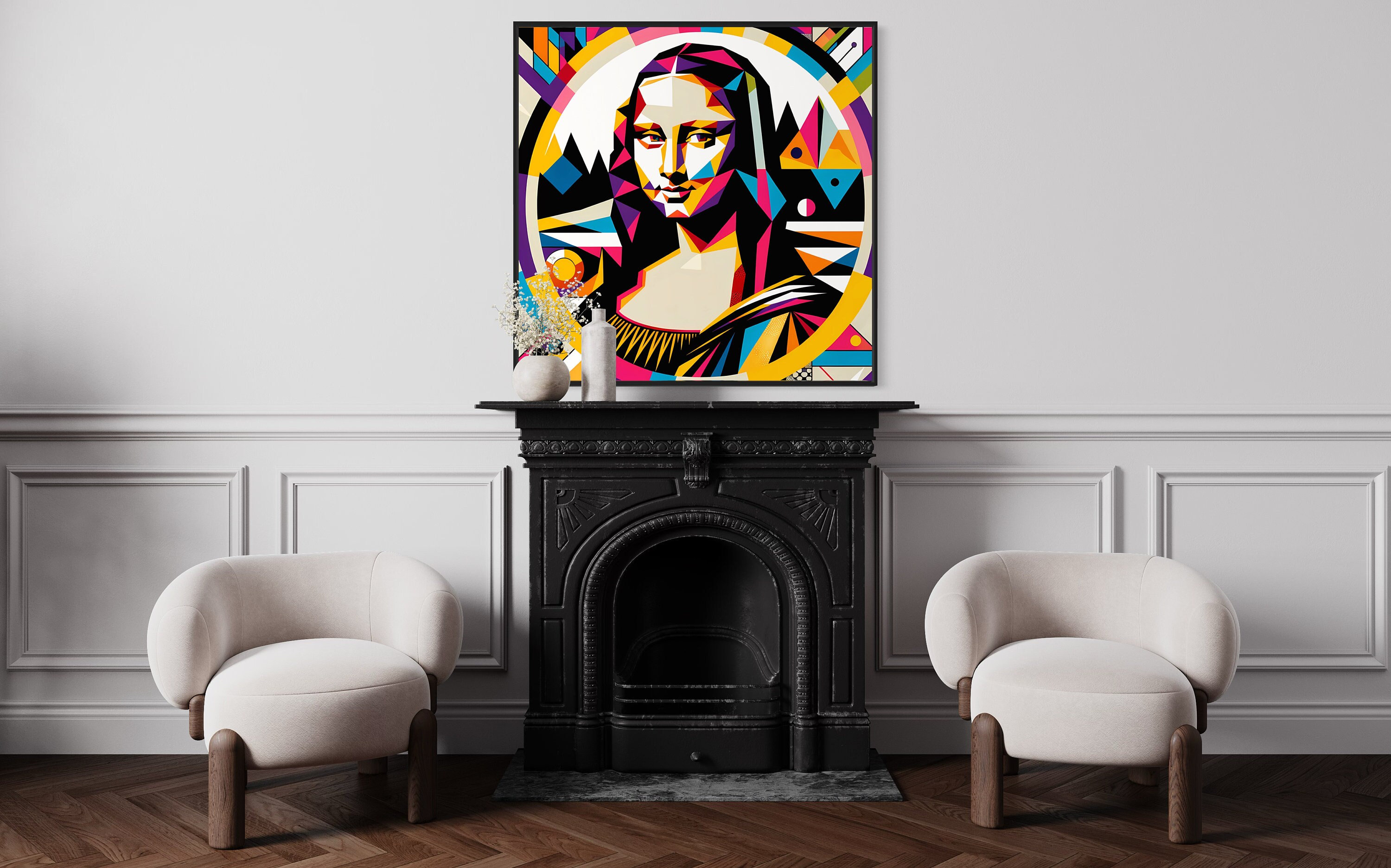 Mona Lisa Decoded Modern Pop Art Interpretation of Da Vinci's ...