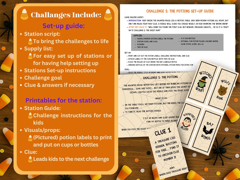Halloween Escape Room Printable Game – Kids Party & Classroom Activity ...