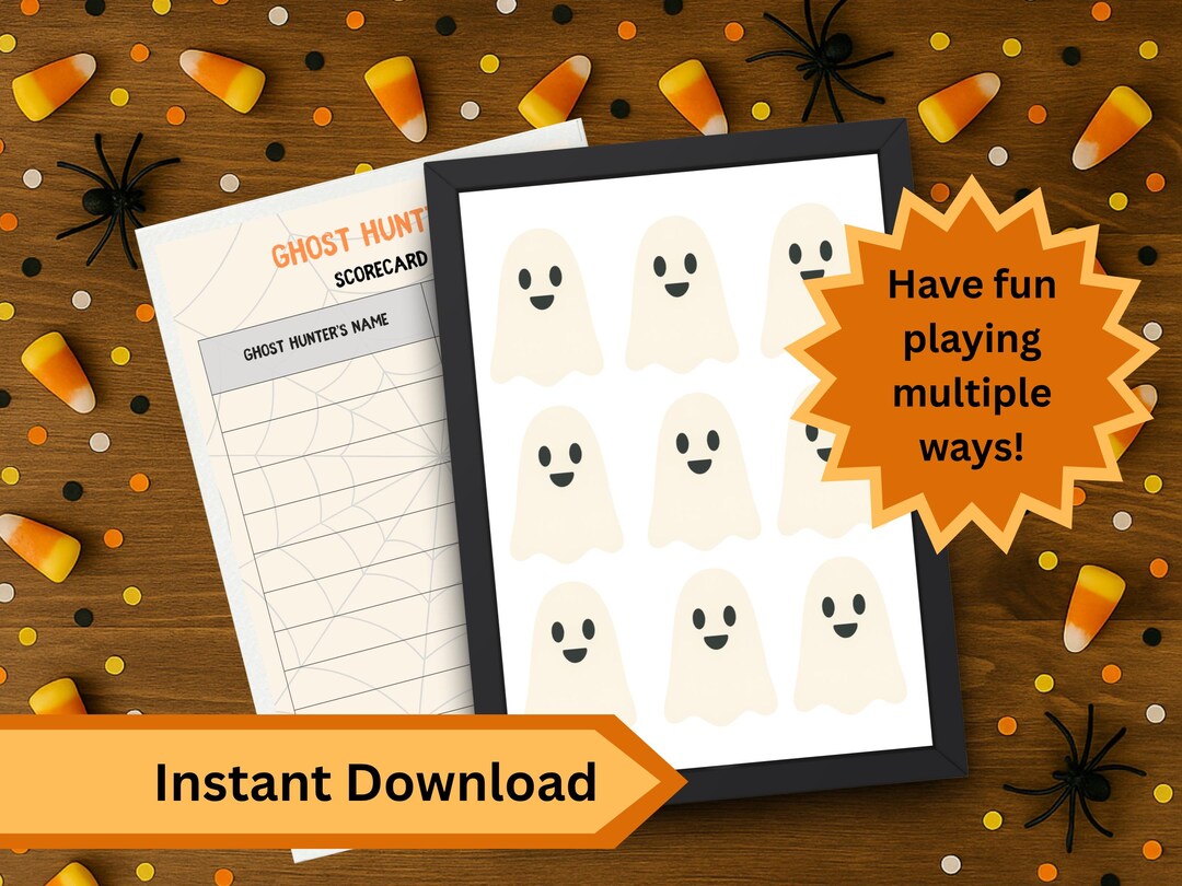Halloween Ghost Hunt Game: Printable Scavenger Hunt for Kids (instant ...