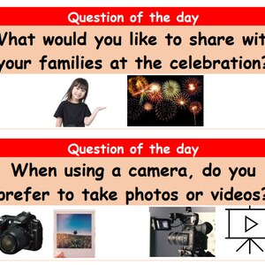 Question of the Day Cards for the Cameras Study creative Curriculum ...