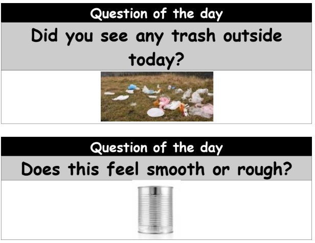 Question of the Day Cards - Reduce, Reuse, Recycle Study (creative ...