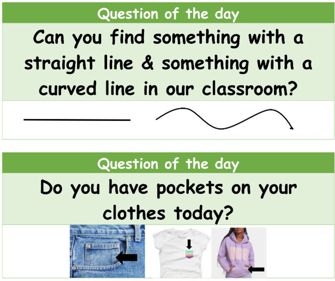 Question of the Day Cards - Clothes Study (creative Curriculum Regular ...