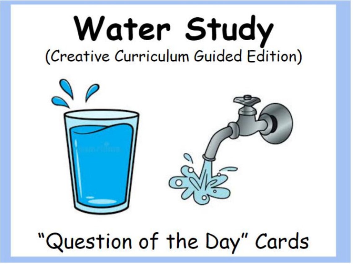 Question of the Day Cards for the Water Study (creative Curriculum ...