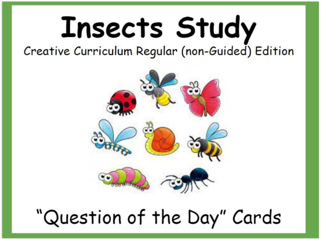 Question of the Day Cards - Insects Study (creative Curriculum Regular ...