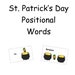 St. Patrick's Day Positional Words - Etsy