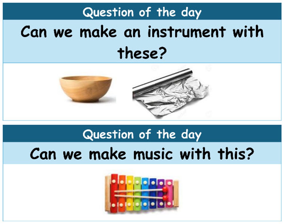 Question of the Day Cards - Music Making Study (creative Curriculum ...