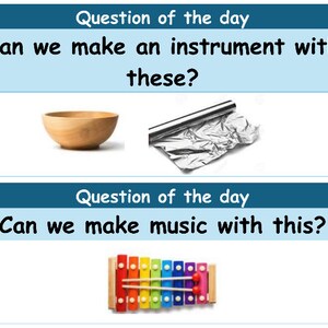 Question of the Day Cards - Music Making Study (creative Curriculum ...