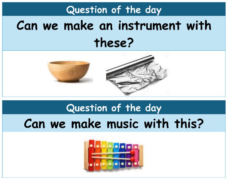 Question of the Day Cards - Music Making Study (creative Curriculum ...